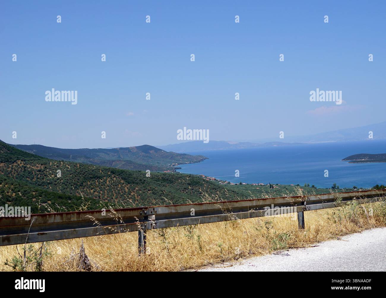 Coastal road in greece runs hi-res stock photography and images - Alamy