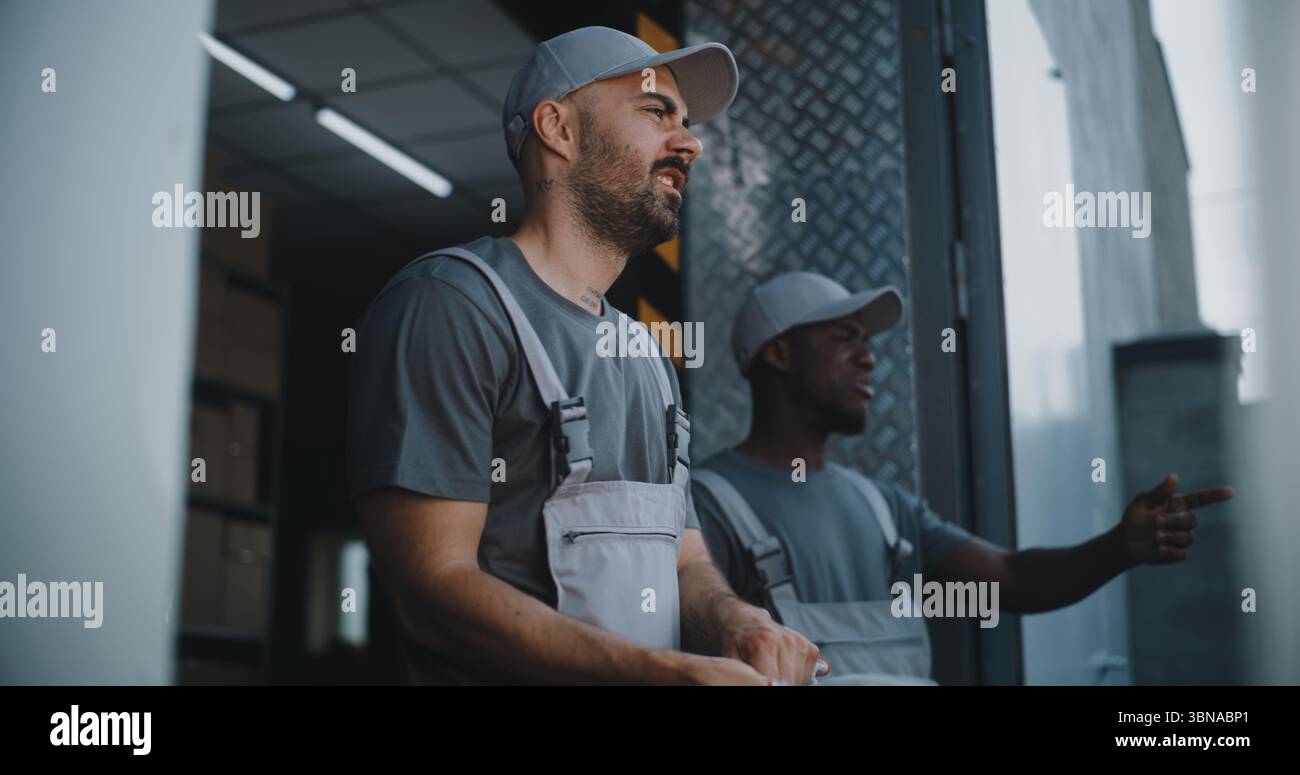 Diverse employees in uniforms standing hi-res stock photography and ...