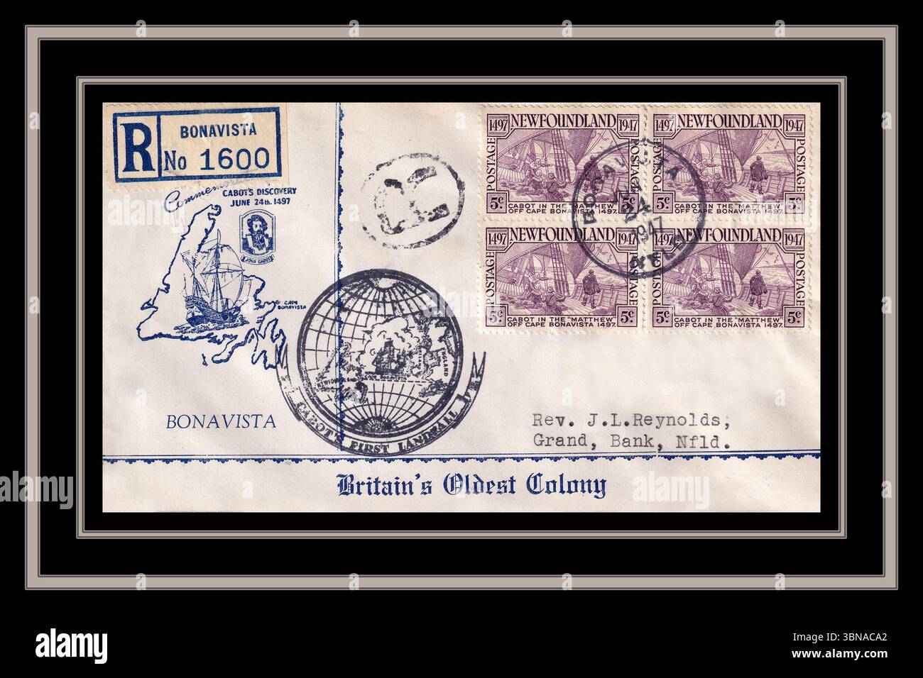 John Cabot Discovers Newfoundland Stock Photo - Alamy