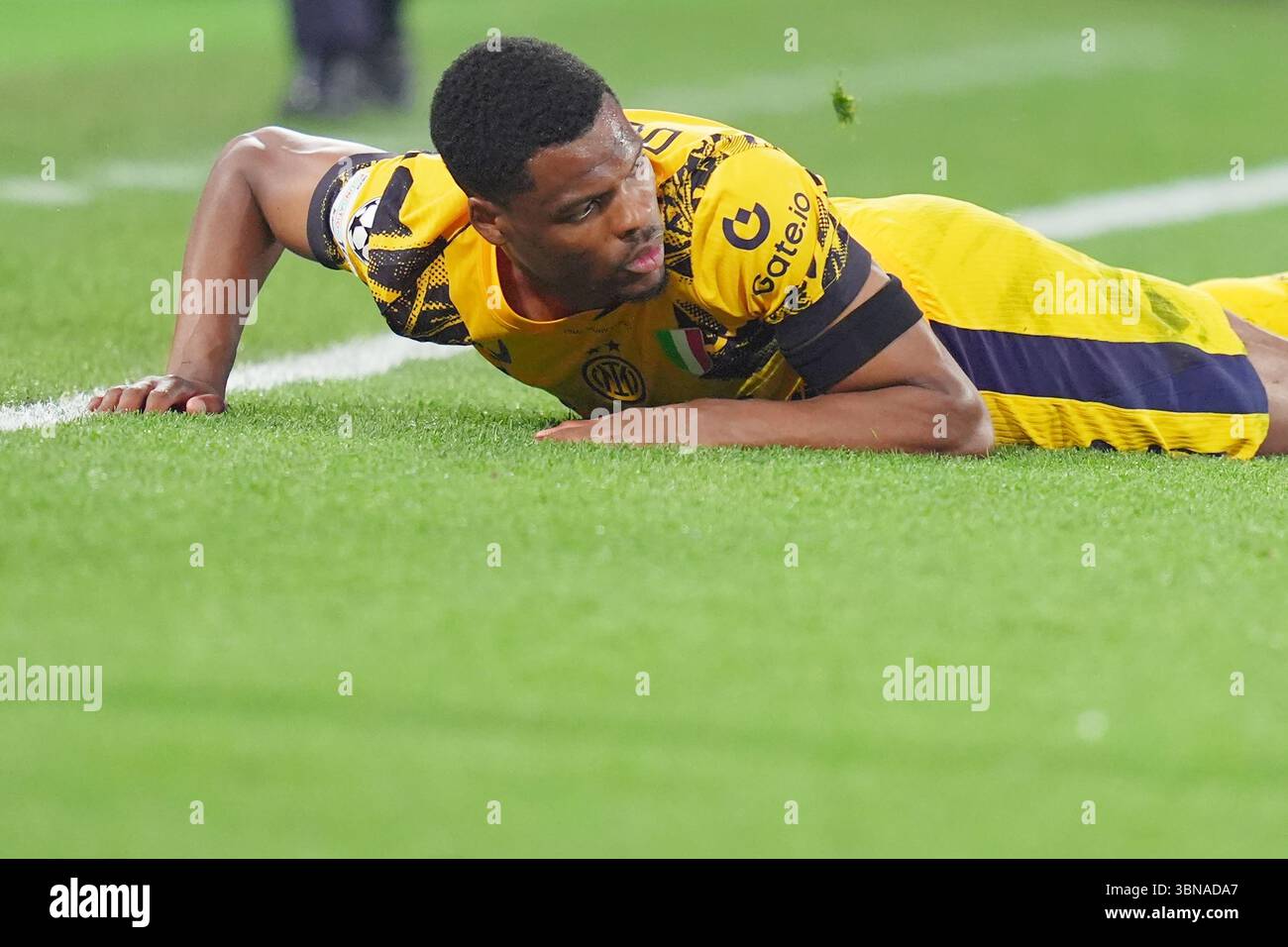 Inter MilanÕs Denzel Dumfries during the Uefa Champions League Final soccer match between Paris ...