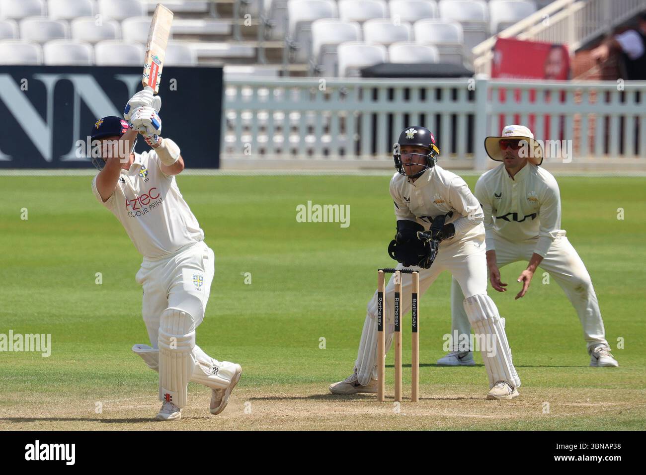 Ollie Robinson of Durham during the Rothesay County Championship match ...