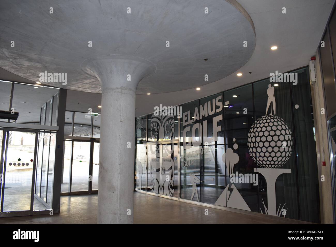 Brutalist Concrete Columns and Walkway in Tallinn Stock Photo - Alamy