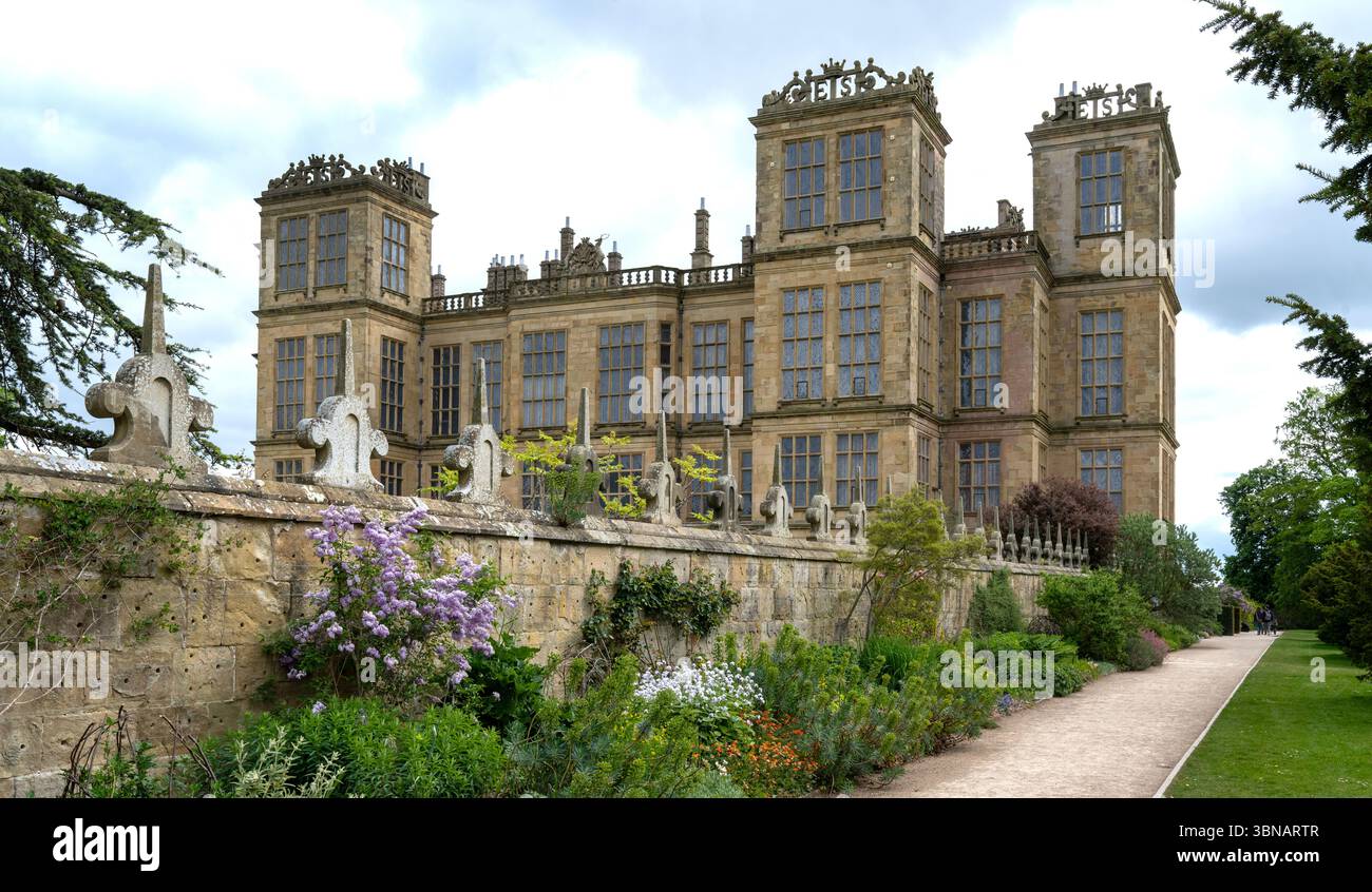 Hardwick Hall, Chesterfield, Derbyshire, England, UK - an Elizabethan ...