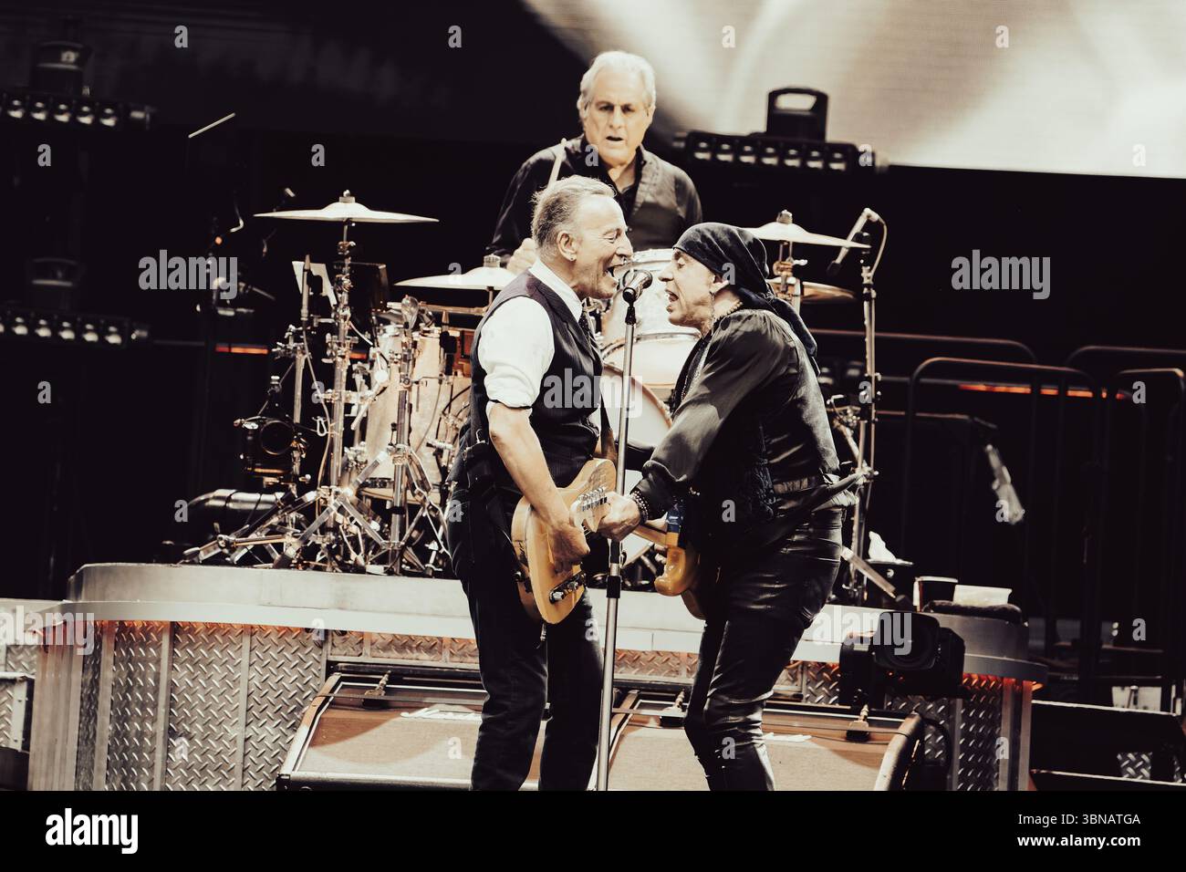 Milano, Italy. 30th June, 2025. Bruce Springsteen on stage with band ...