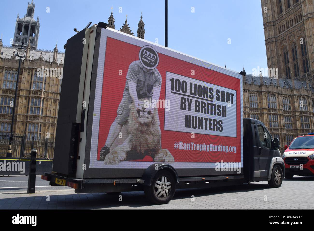 London, UK. 1st July 2025. Activists from the Campaign to Ban Trophy ...