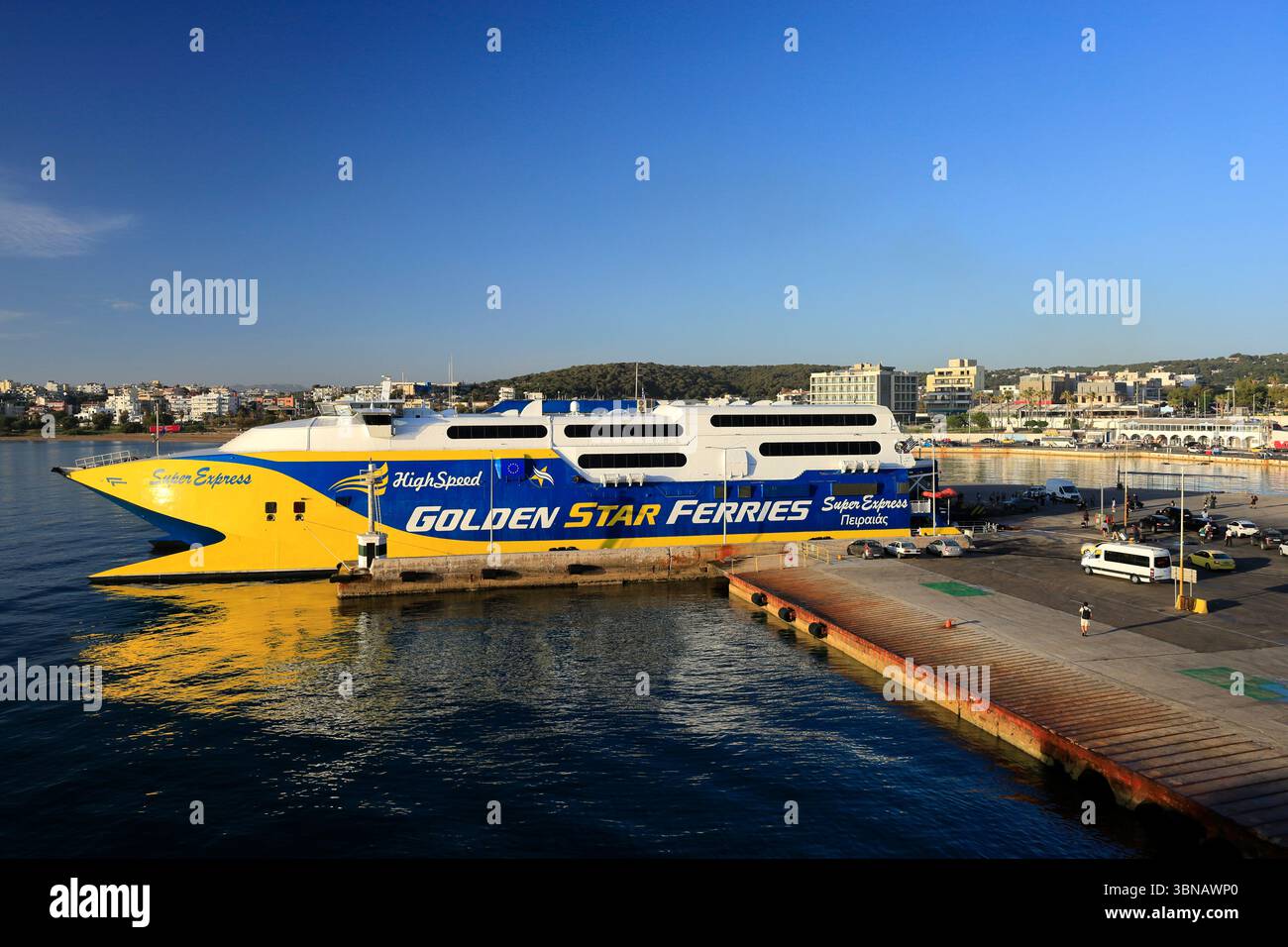 Golden Star super express ferry, Rafina Port, Athens, Greece Stock ...