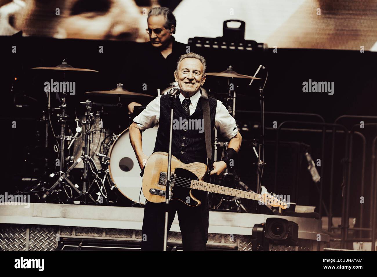 Music Concert - Bruce Springsteen Bruce Springsteen on stage during ...