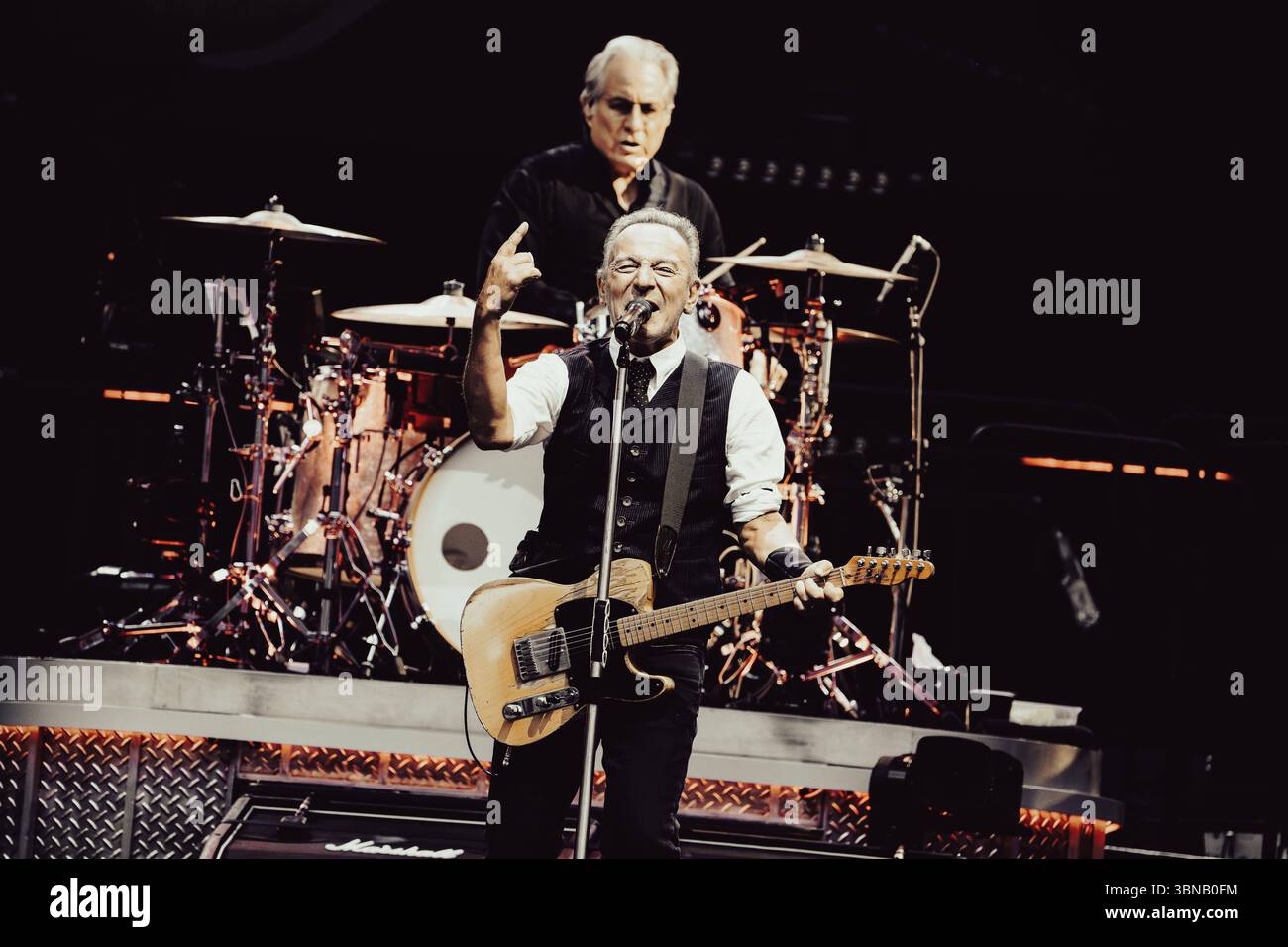 Music Concert - Bruce Springsteen Bruce Springsteen on stage during ...