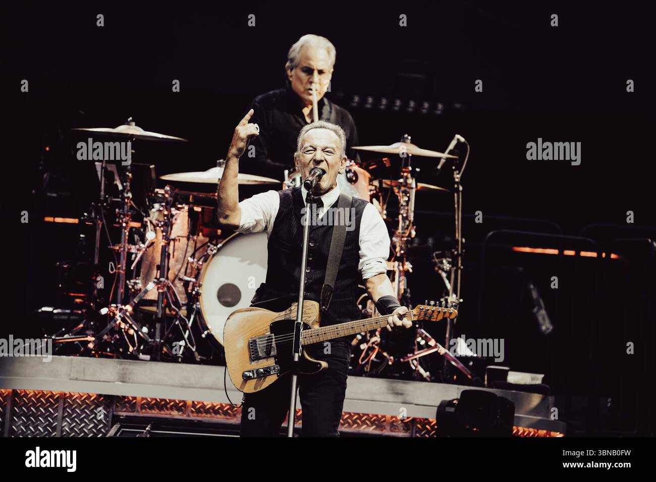 Music Concert - Bruce Springsteen Bruce Springsteen on stage during ...