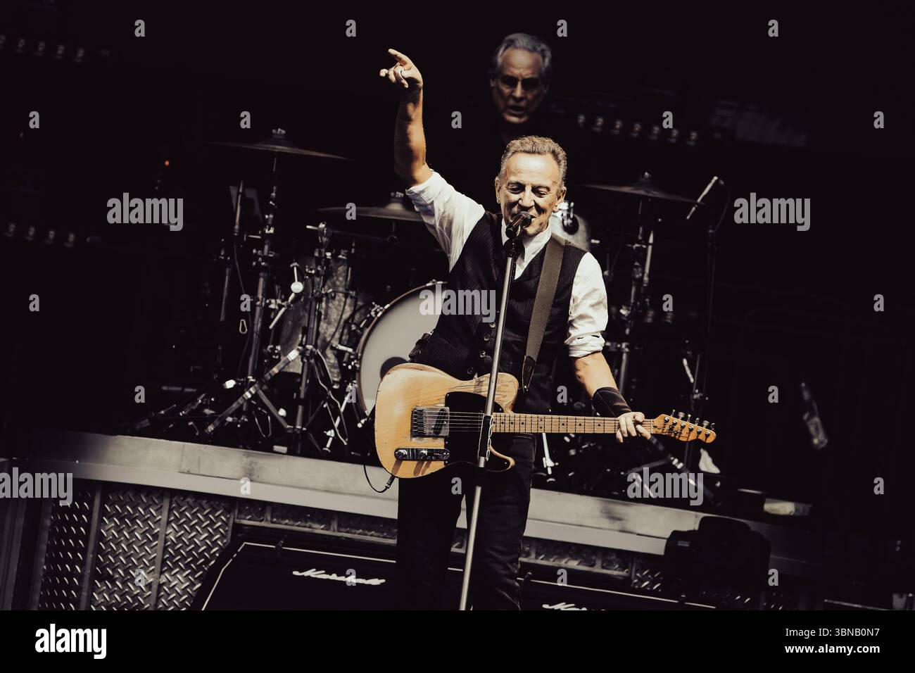 Music Concert - Bruce Springsteen Bruce Springsteen on stage during ...