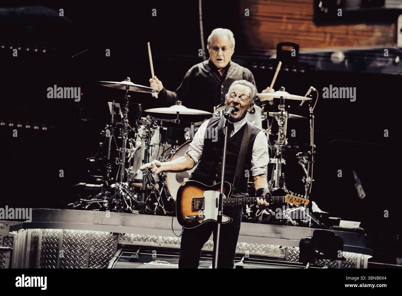 Music Concert - Bruce Springsteen Bruce Springsteen on stage during ...