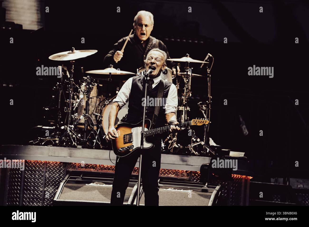 Music Concert - Bruce Springsteen Bruce Springsteen on stage during ...