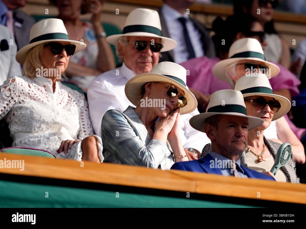 Cate Blanchett in the Royal Box on day two of the 2025 Wimbledon ...