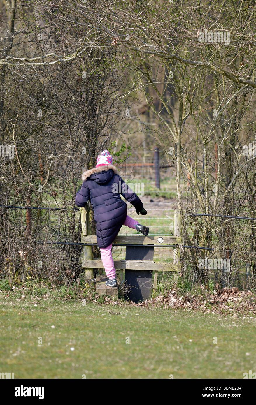 Woman from behind climbing hi-res stock photography and images - Alamy
