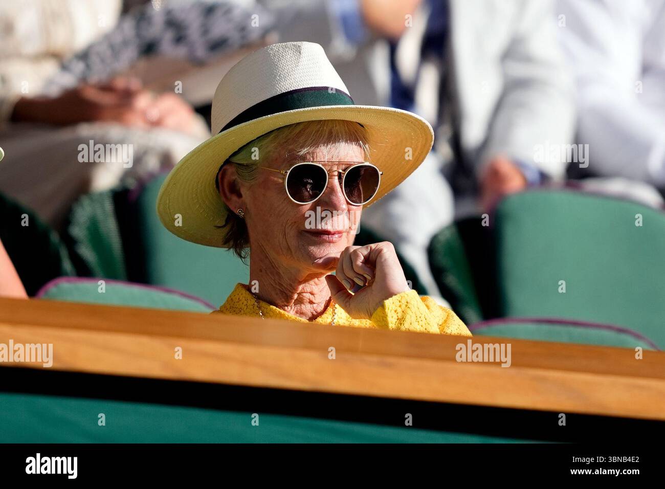 Judy Murray in the Royal Box on day two of the 2025 Wimbledon ...