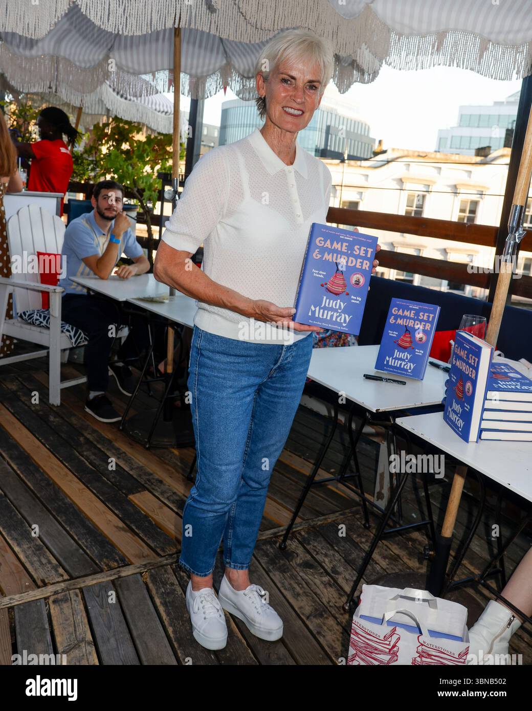 Judy Murray attends the Lady Wimbledon's Rooftop Tennis Party at the ...