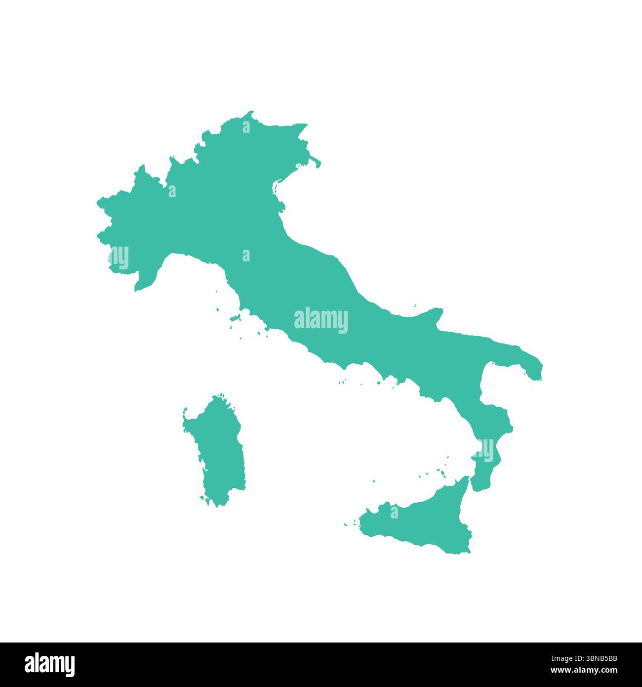 Map of Italy, sign silhouette. World Map Globe. Vector Illustration ...