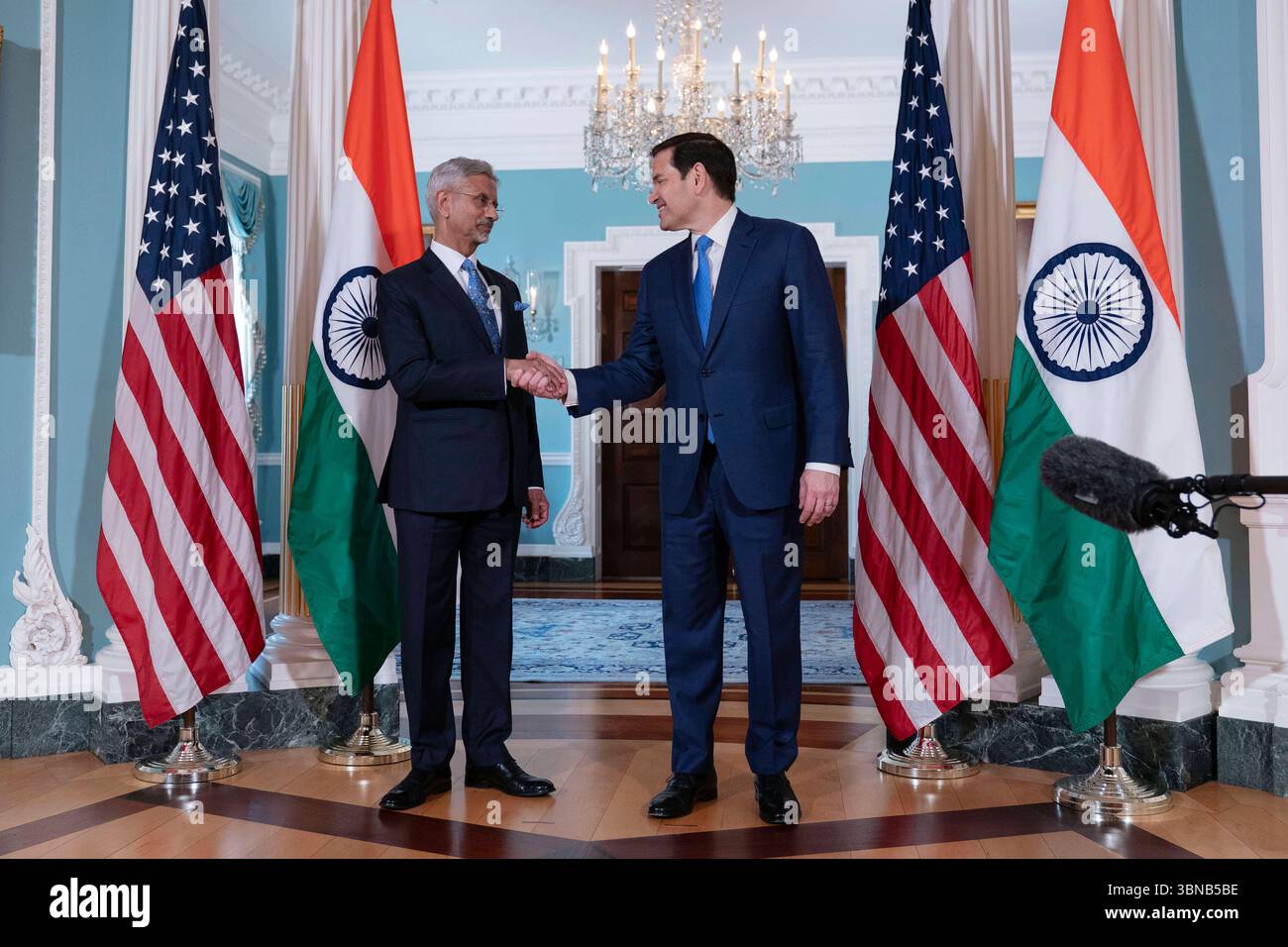 Secretary of State Marco Rubio, right, and Indian External Affairs ...