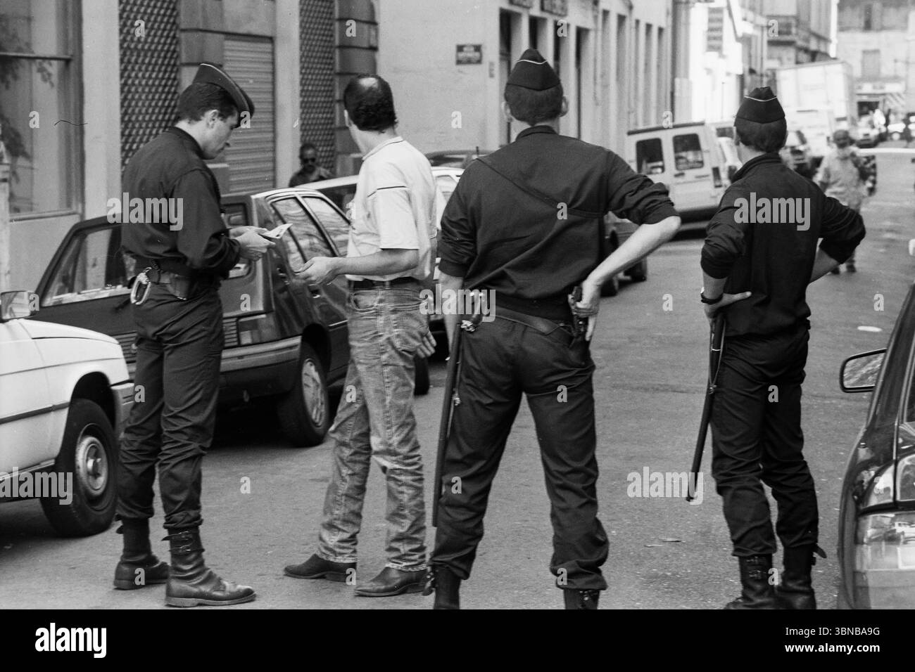 Wide police operation of ID cards and residence permit control, Lyon ...