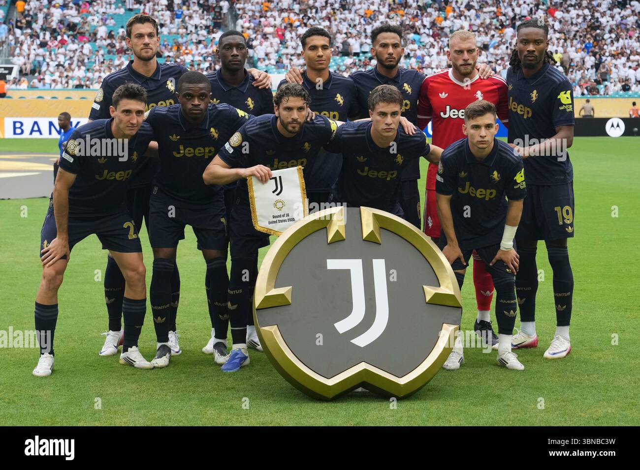Juventus players pose before the Club World Cup round of 16 soccer ...