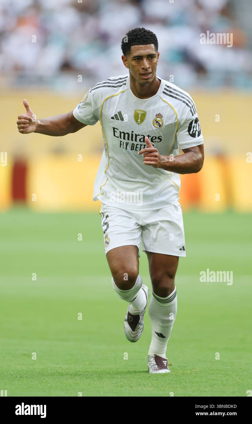 Miami Gardens, USA. 1st July, 2025. Jude Bellingham of Real Madrid in ...