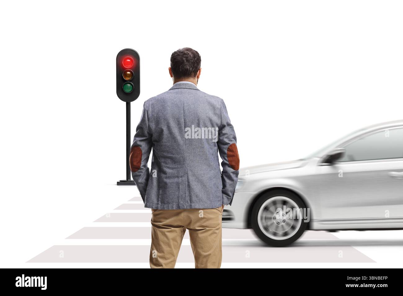 Zebra crossing man cross hi-res stock photography and images - Alamy