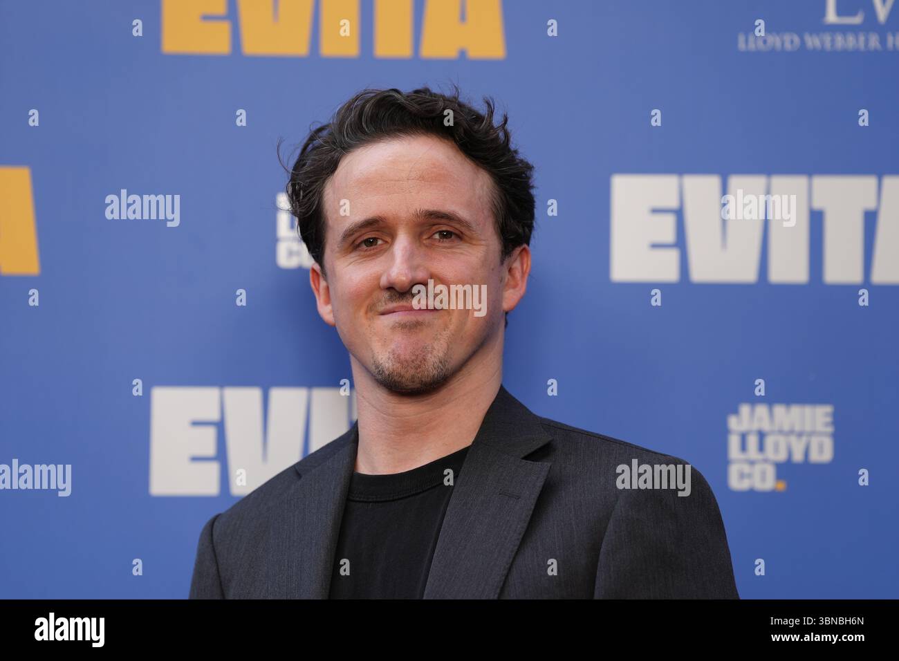 Daniel Monks attends the opening night of Evita, at the London ...