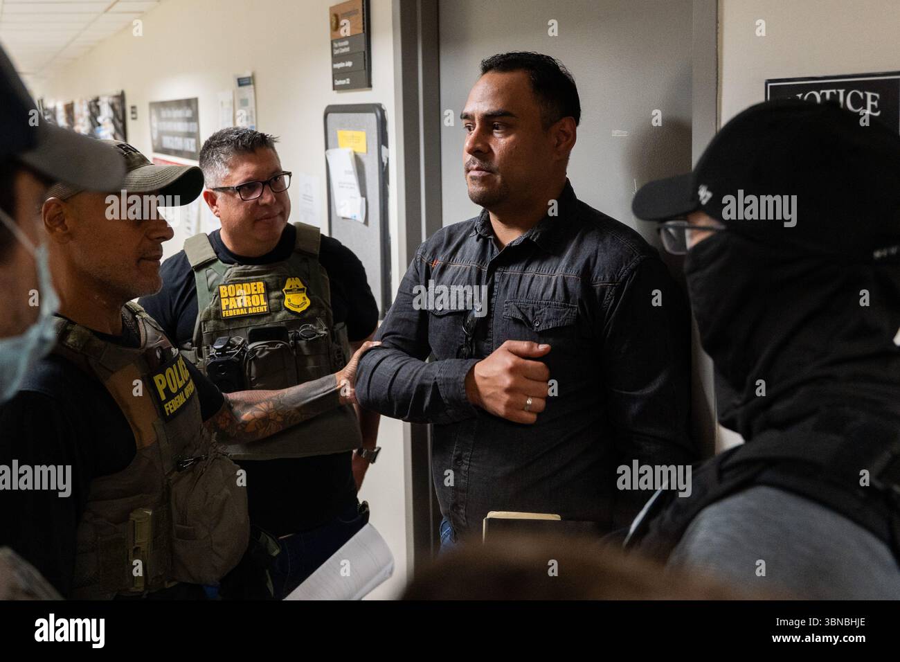 Masked ice agent hi-res stock photography and images - Alamy