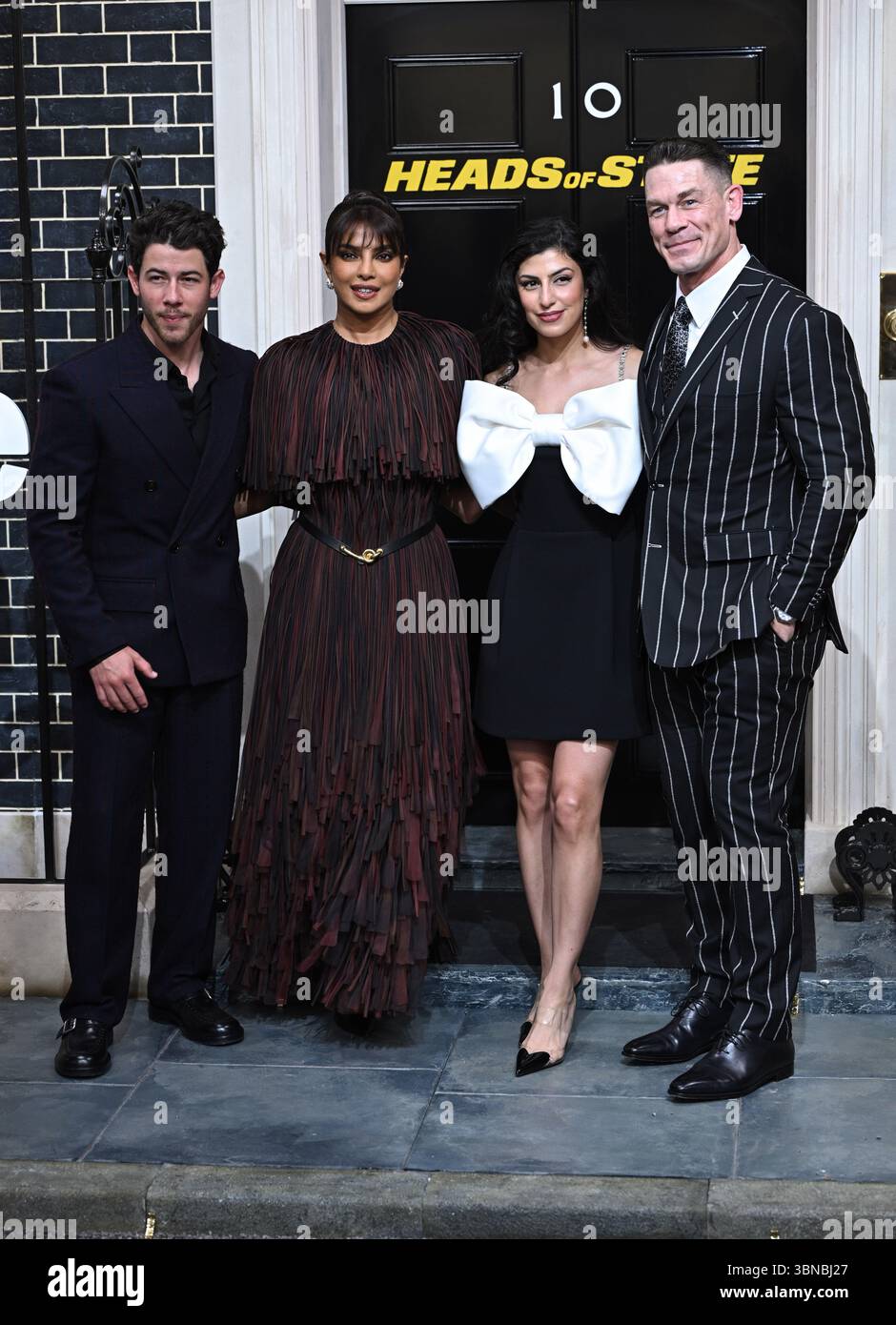 London, UK. July 1st, 2025. Nick Jonas, Priyanka Chopra Jonas, Shay ...