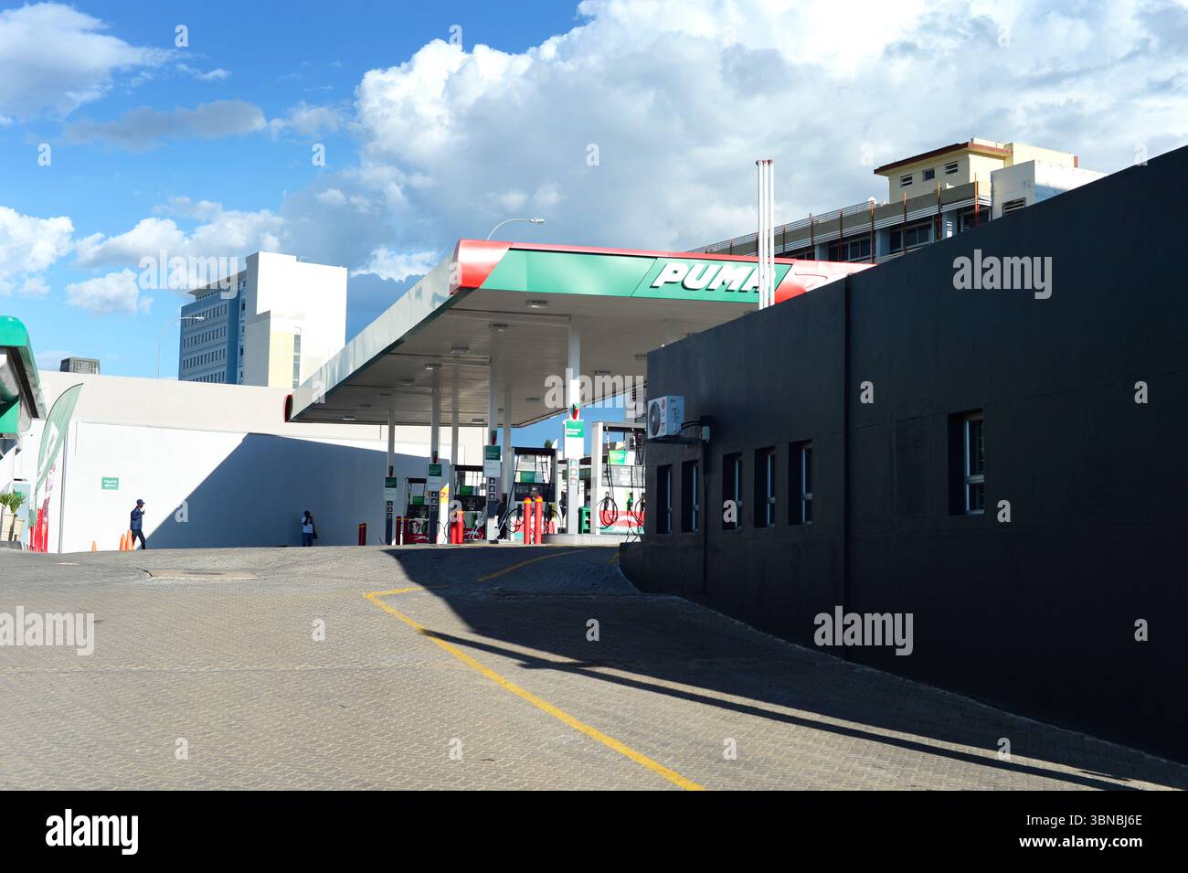 WINDHOEK, NAMIBIA - FEB 19, 2025: Gas station in Windhoek, Namibia ...