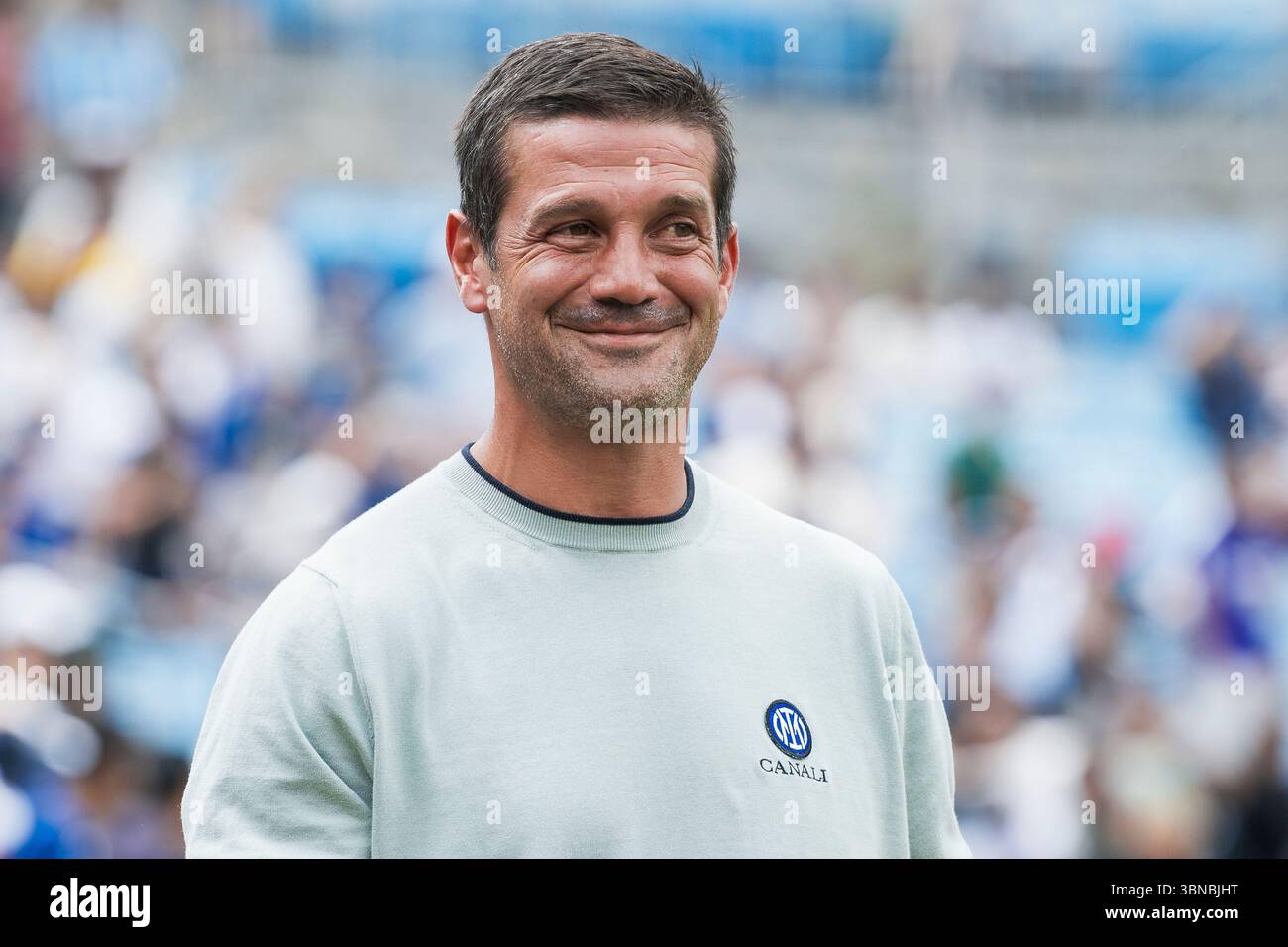 Cristian Chivu, head coach of FC Internazionale, smiles prior to the ...