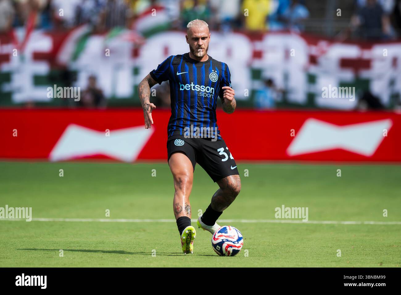 Federico Dimarco of FC Internazionale in action during the FIFA Club ...