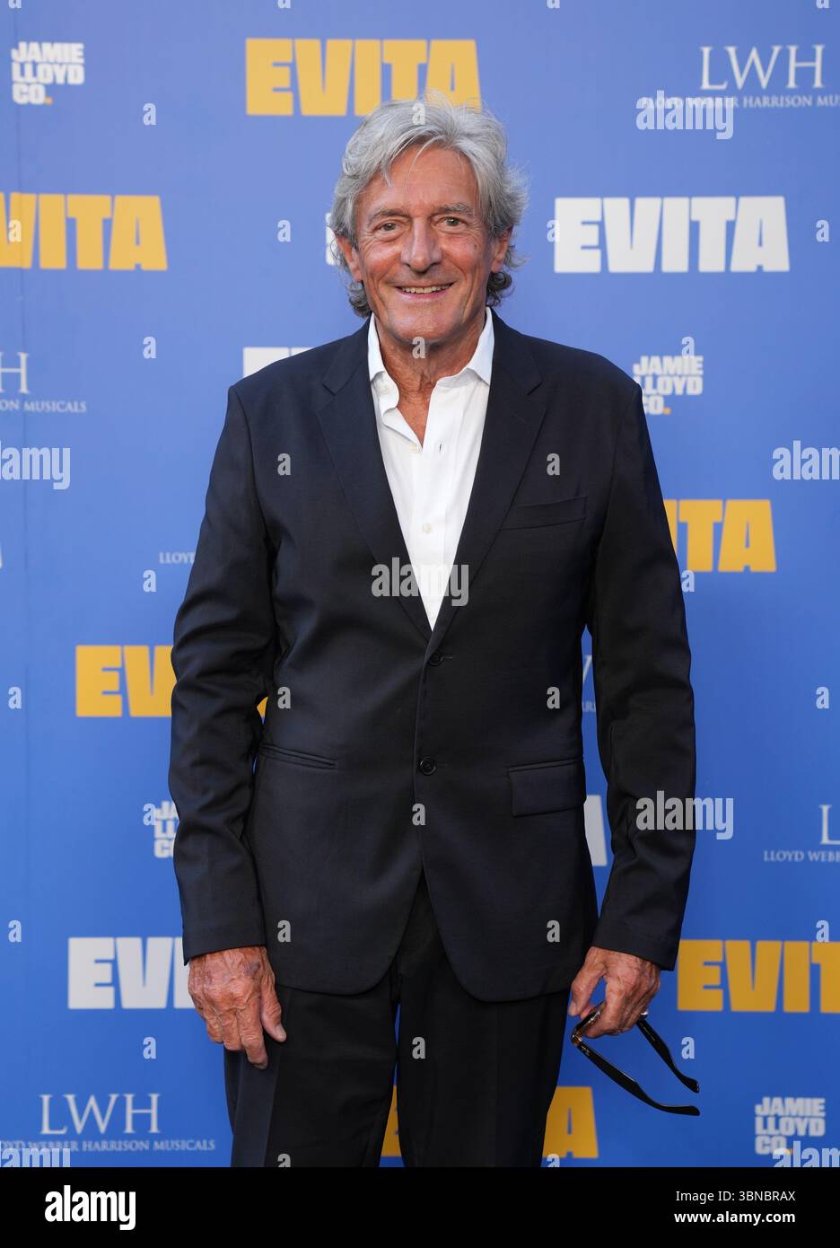 Nigel Havers attends the opening night of Evita, at the London ...
