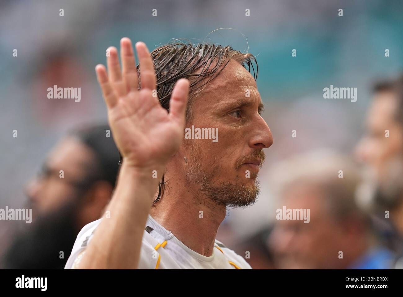Real Madrid's Luka Modric walks off the pitch after the Club World Cup ...