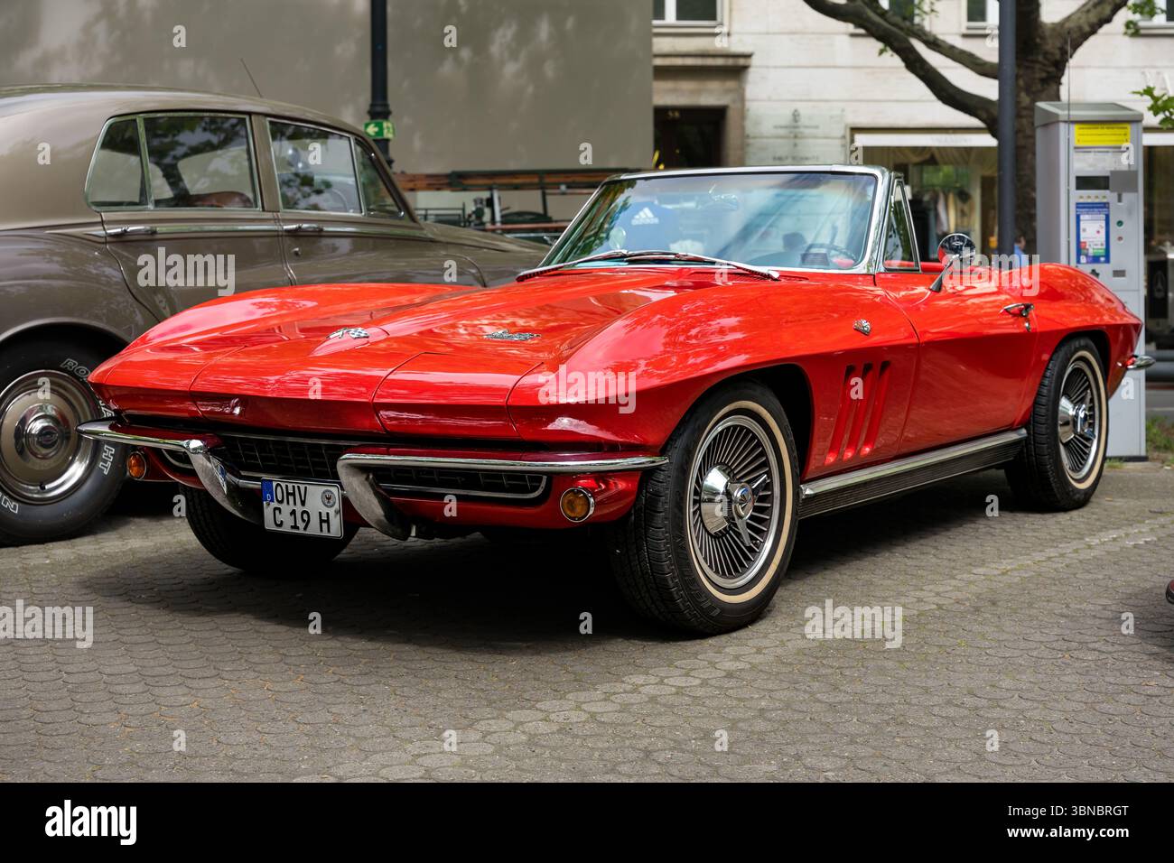 BERLIN - MAY 10, 2025: Chevrolet Corvette Sting Ray (C2) convertible ...