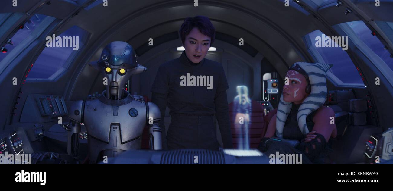 Ahsoka (2023) Huyang (David Tennant), Sabine Wren (Natasha Liu Bordizzo), Hera Syndulla (Mary ...