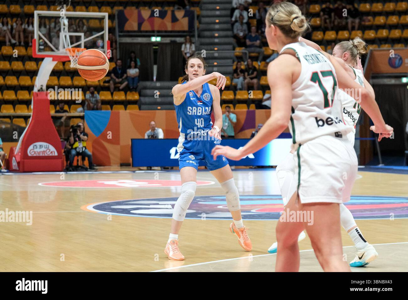 Ivana Katanic 40 (SRB) is seen in action during the Group B match ...