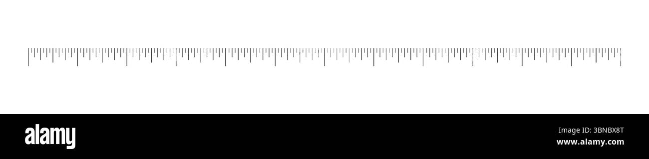 Measuring chart with 12 inches, ruler scale. Sewing tool template ...