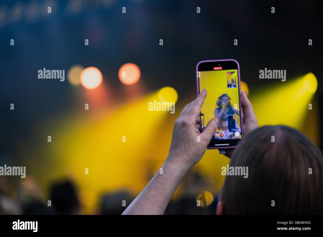 Dasha on Stage filmed trough a phone from a fan - Concert of Dasha with ...