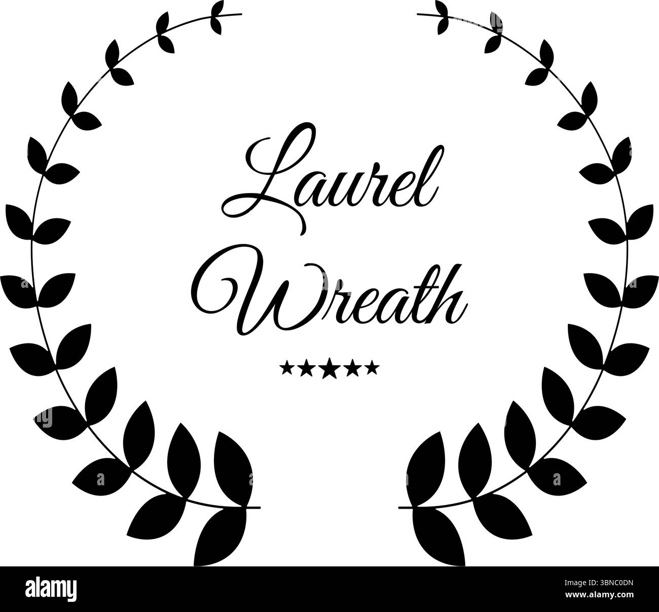 Greek laurel wreath Cut Out Stock Images & Pictures - Alamy