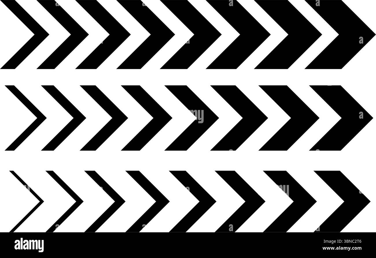 black arrow patterns for graphic design projects. Vector illustration ...