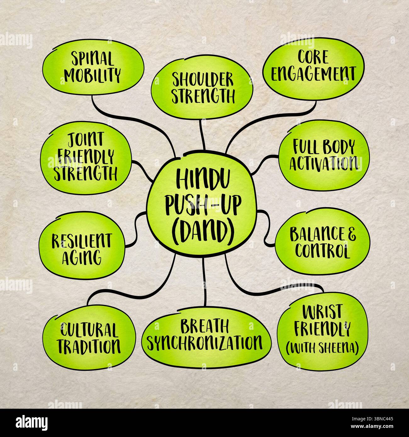 Hindu push-up, also known as dand in Indian wrestling and zem zem in Persian training, a flowing ...