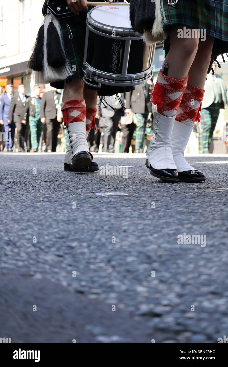Aberdeen, Scotland 28th June 2025 Armed Forces Day: Marching Legs in ...