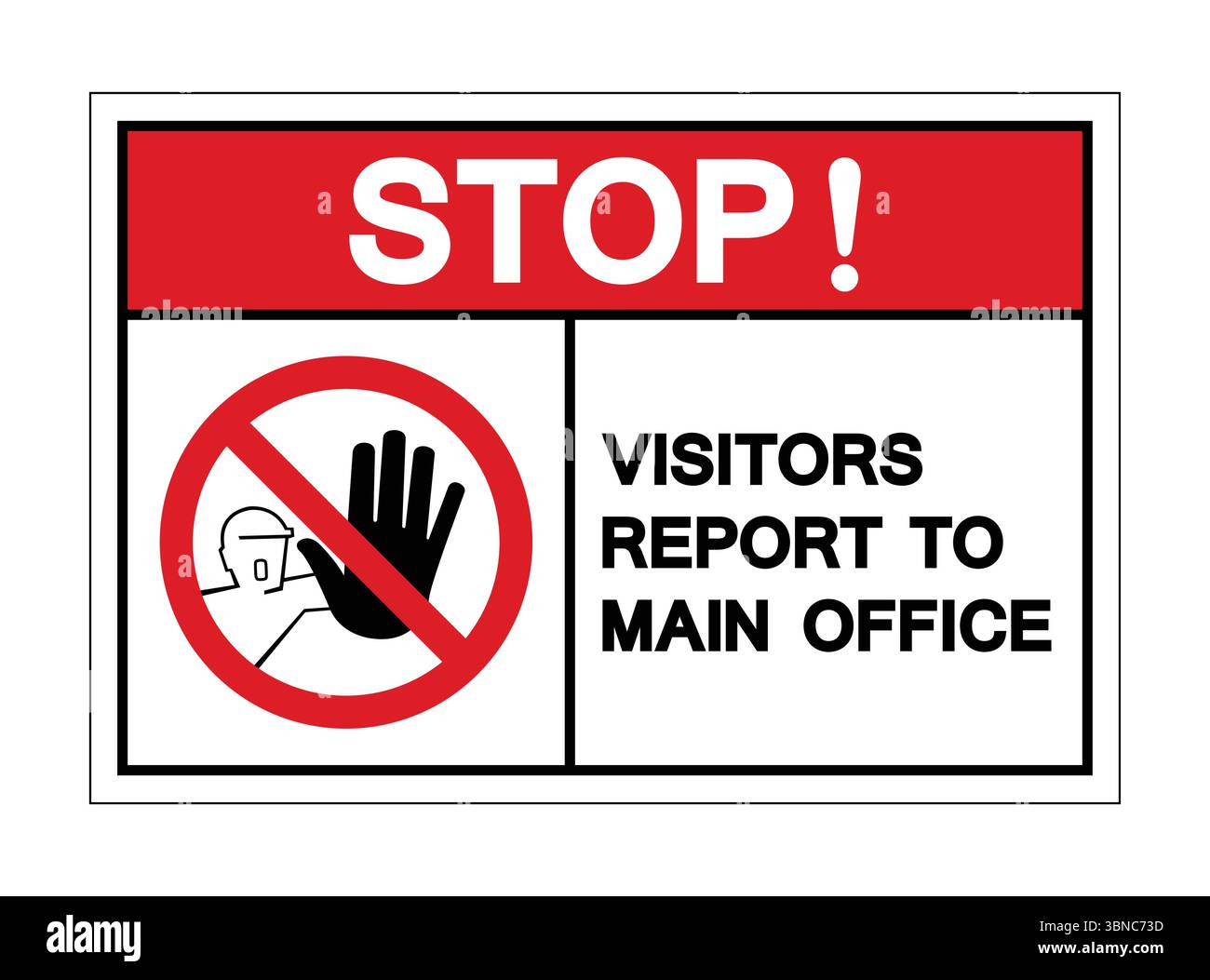 Visitor information notice Cut Out Stock Images & Pictures - Alamy