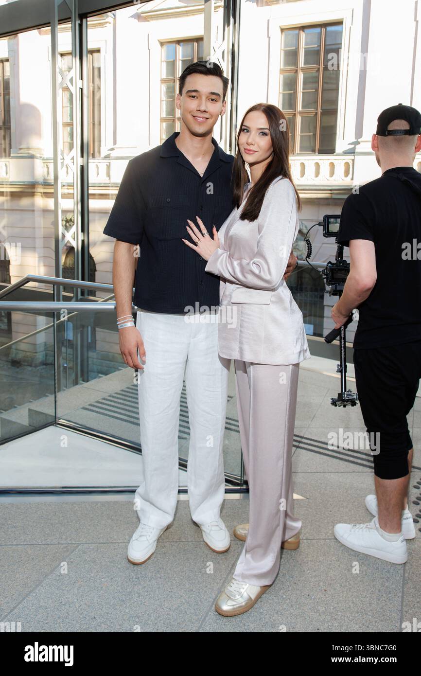 Fashion Week Berlin - Marc Cain Guests and Show Diego Pooth und Louisa ...