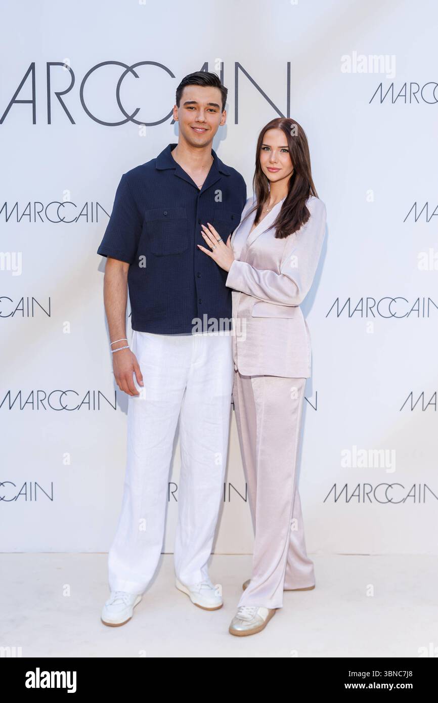 Fashion Week Berlin - Marc Cain Guests and Show Diego Pooth und Louisa ...