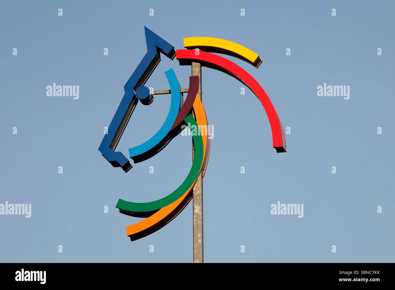 Das Logo des CHIO Aachen zu sehen bei der CHIO Media Night 2025 auf dem ...