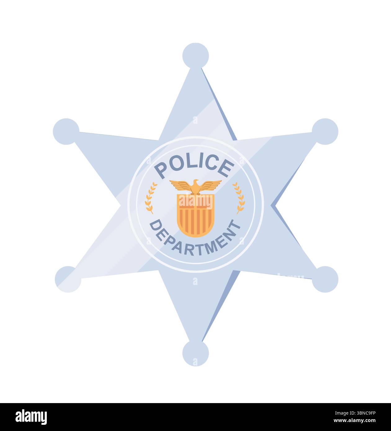 Police department badge emblem icon. Vector illustration Stock Vector ...
