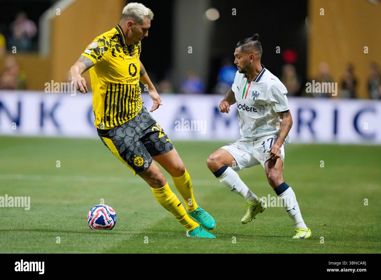 Monterrey's Jesus Manuel Corona gets past Borussia Dortmund's Niklas ...