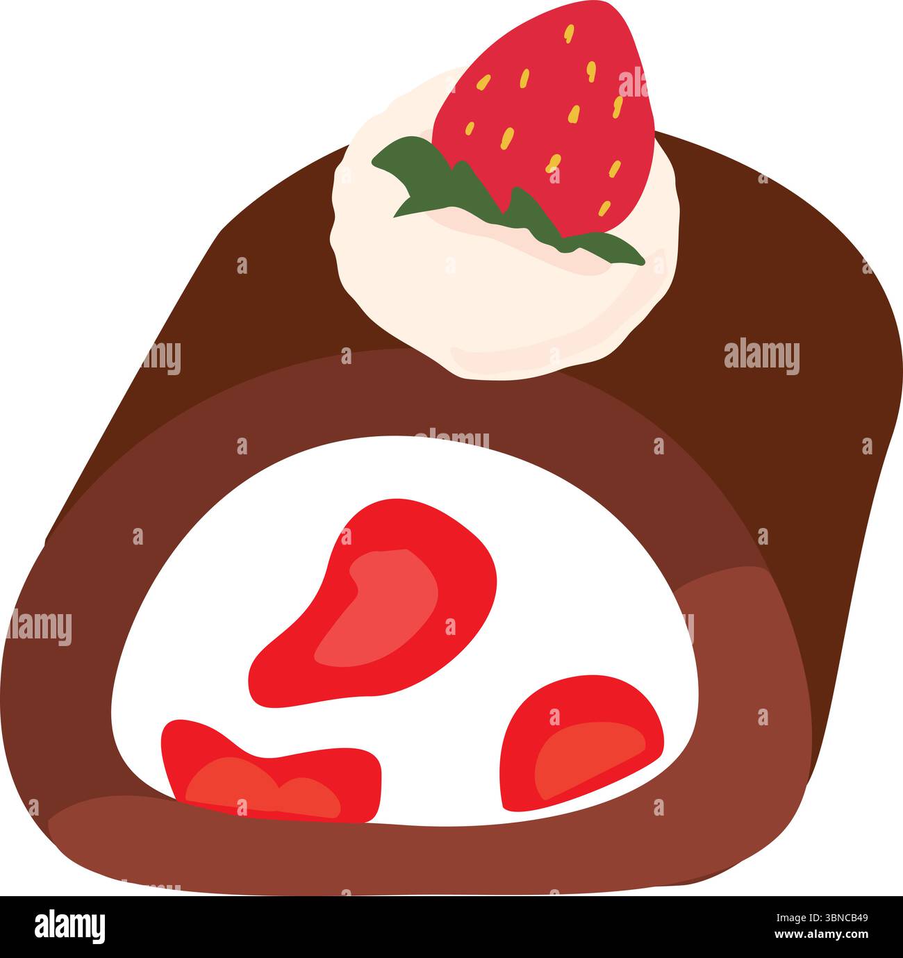 Sweet whipped cream cake Stock Vector Images - Alamy